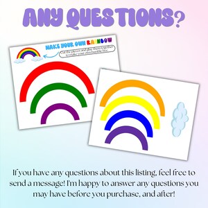 Rainbow Cut and Glue Craft for Kids Indoor Activity Fine Motor Skills ...