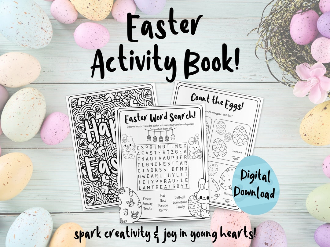 Easter Activity Book Digital Activity Pack Easter Kids Activity ...