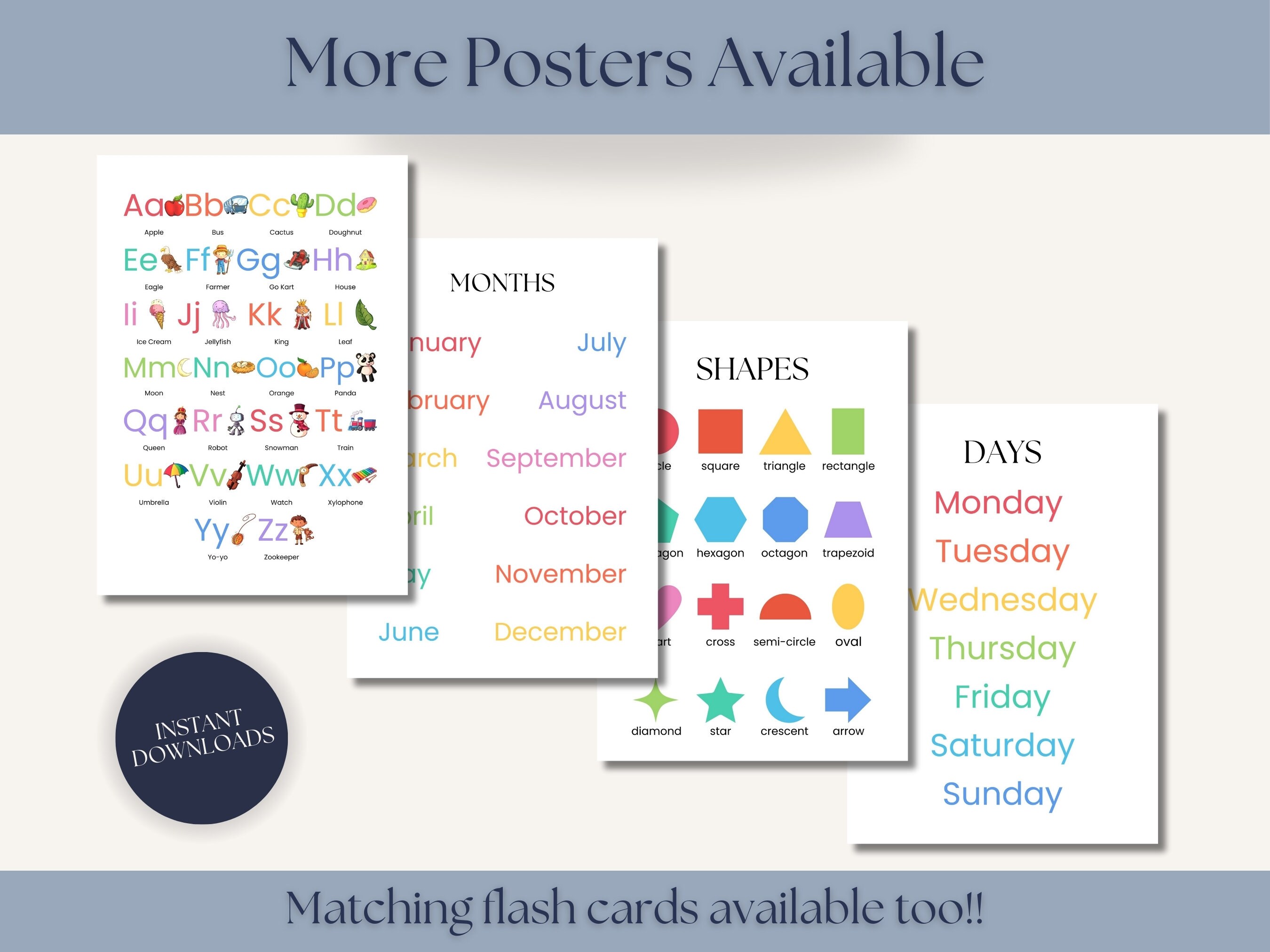 Weather Educational Poster Printable Montessori Learning Digital ...