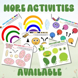 Frog Cut and Glue Craft for Kids Indoor Activity Fine Motor Skills ...