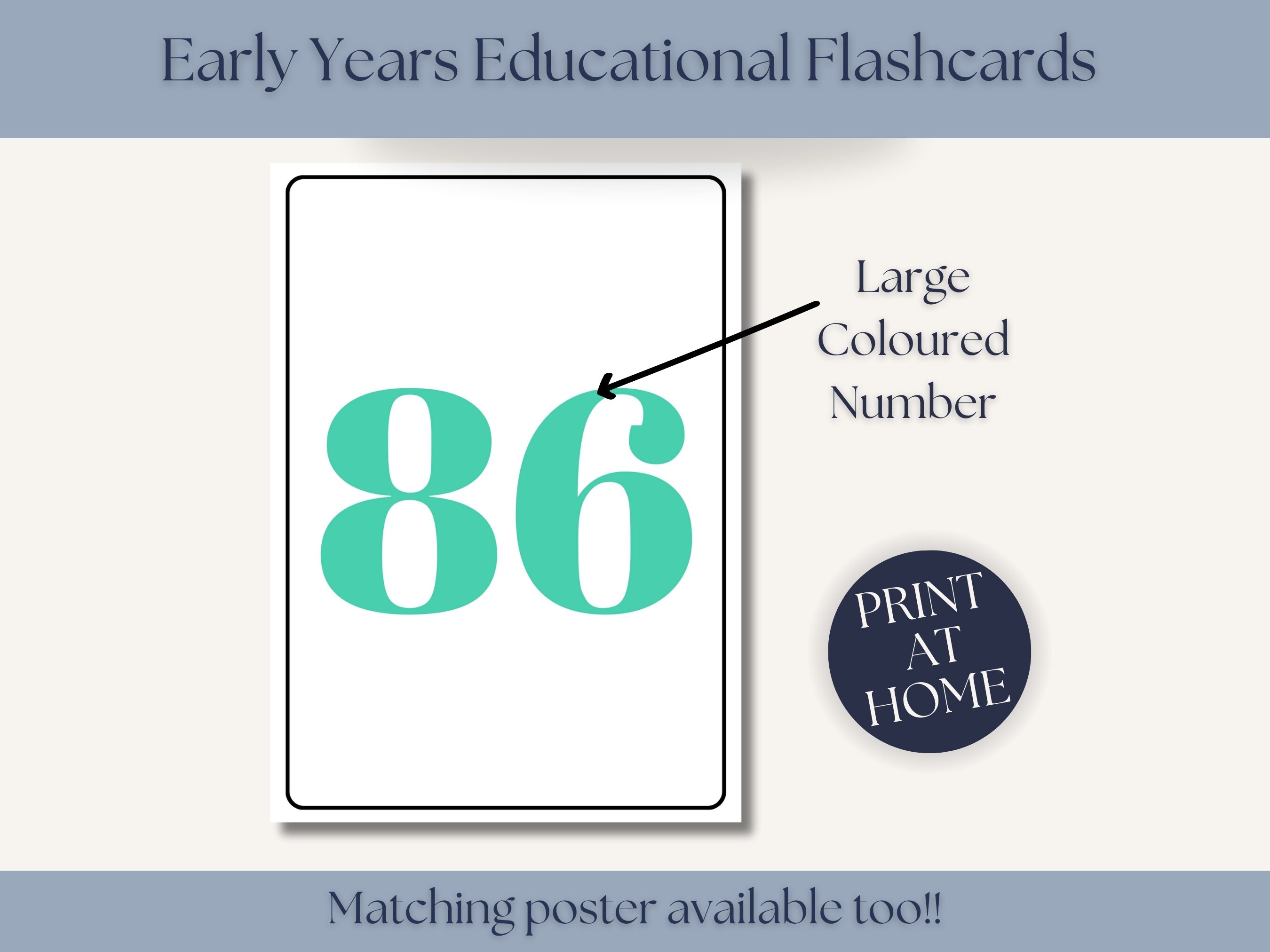 Numbers 1-100 Flash Cards Printables Toddler Cards Educational Cards ...