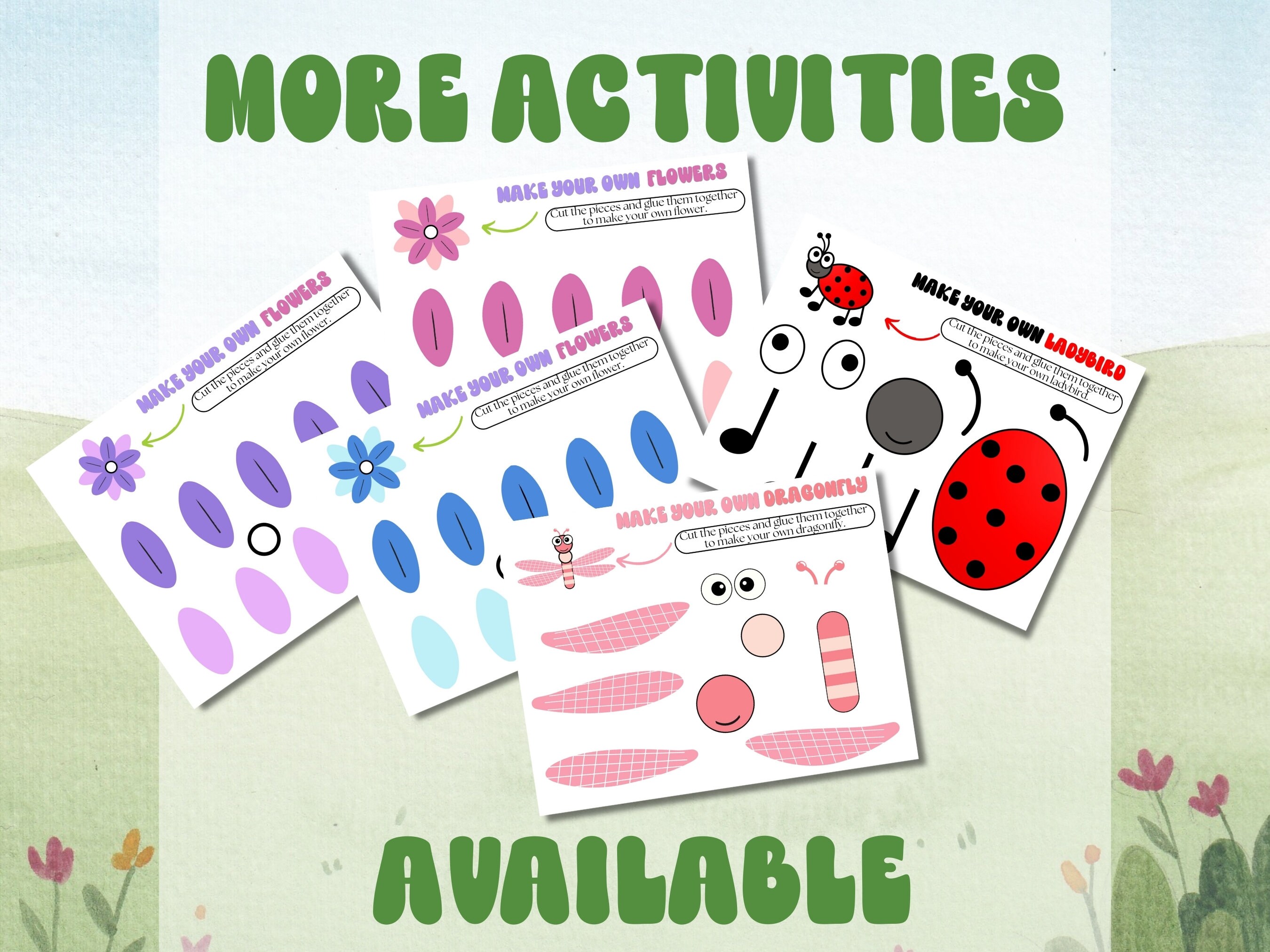 Frog Cut and Glue Craft for Kids Indoor Activity Fine Motor Skills ...