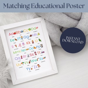 Alphabet Flash Card A-Z Flashcards Printables Toddler Flashcards ...