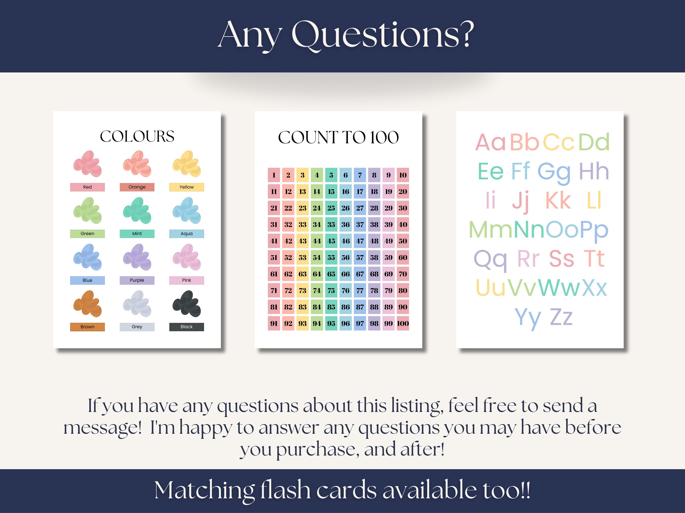 Animal Alphabet Educational Poster A-Z Poster Printable - Etsy