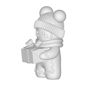 Cute Gingerbread Man STL Files: Ornament, Standing, Figure | Christmas ...