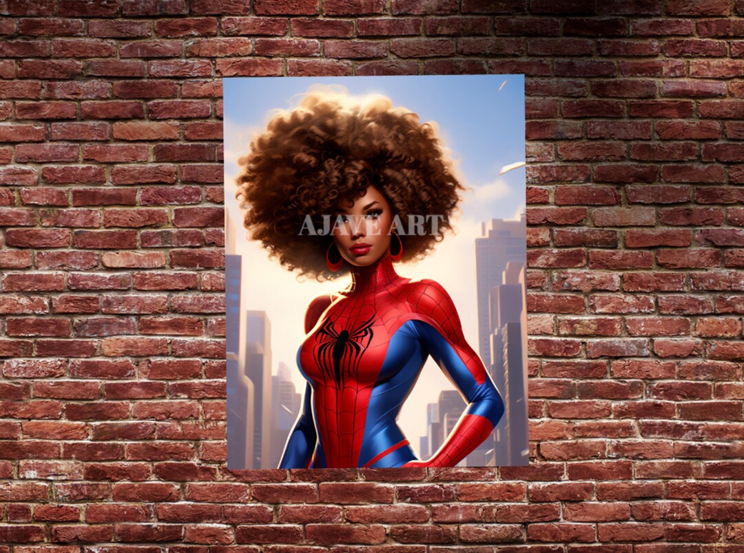 Black Spider-woman Poster - Etsy