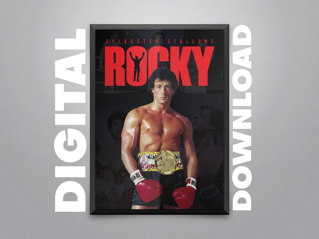 Rocky Balboa Themed Digital Design - Etsy