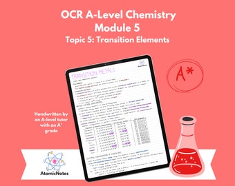 30% OFF BUNDLE OCR A Level Chemistry Module 3 Notes by Atomicnotes - Etsy