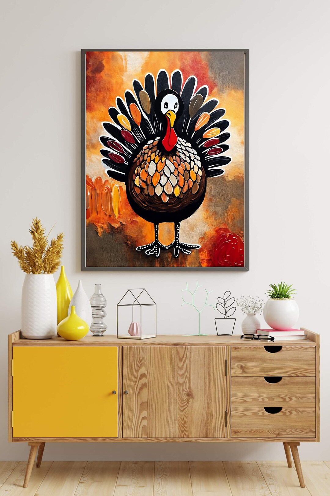 Fall Turkey Print Instant Digital Download Fall Digital - Etsy