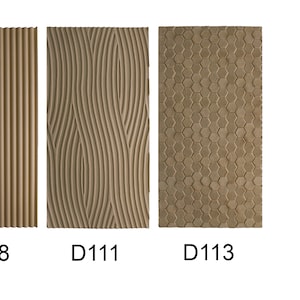 10FT Premium 3D Textured Flexible MDF Board - Embossed Wood Pulp Finish ...