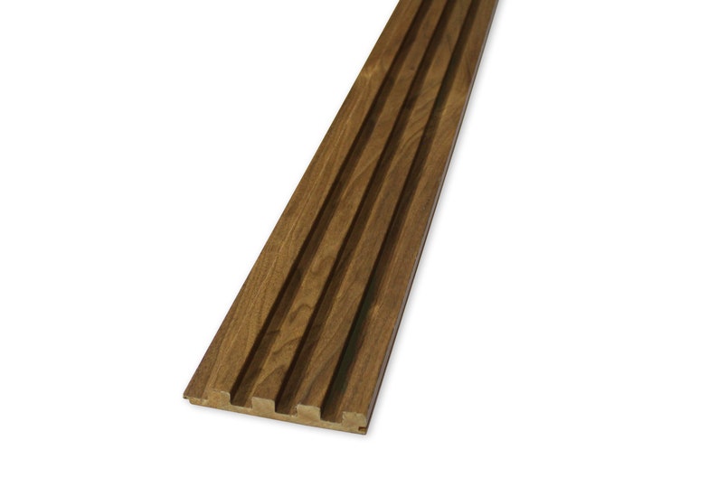 8FT Wall Panel 4 Grid Style Slat System chestnut, White Oak, Gray, Dark ...