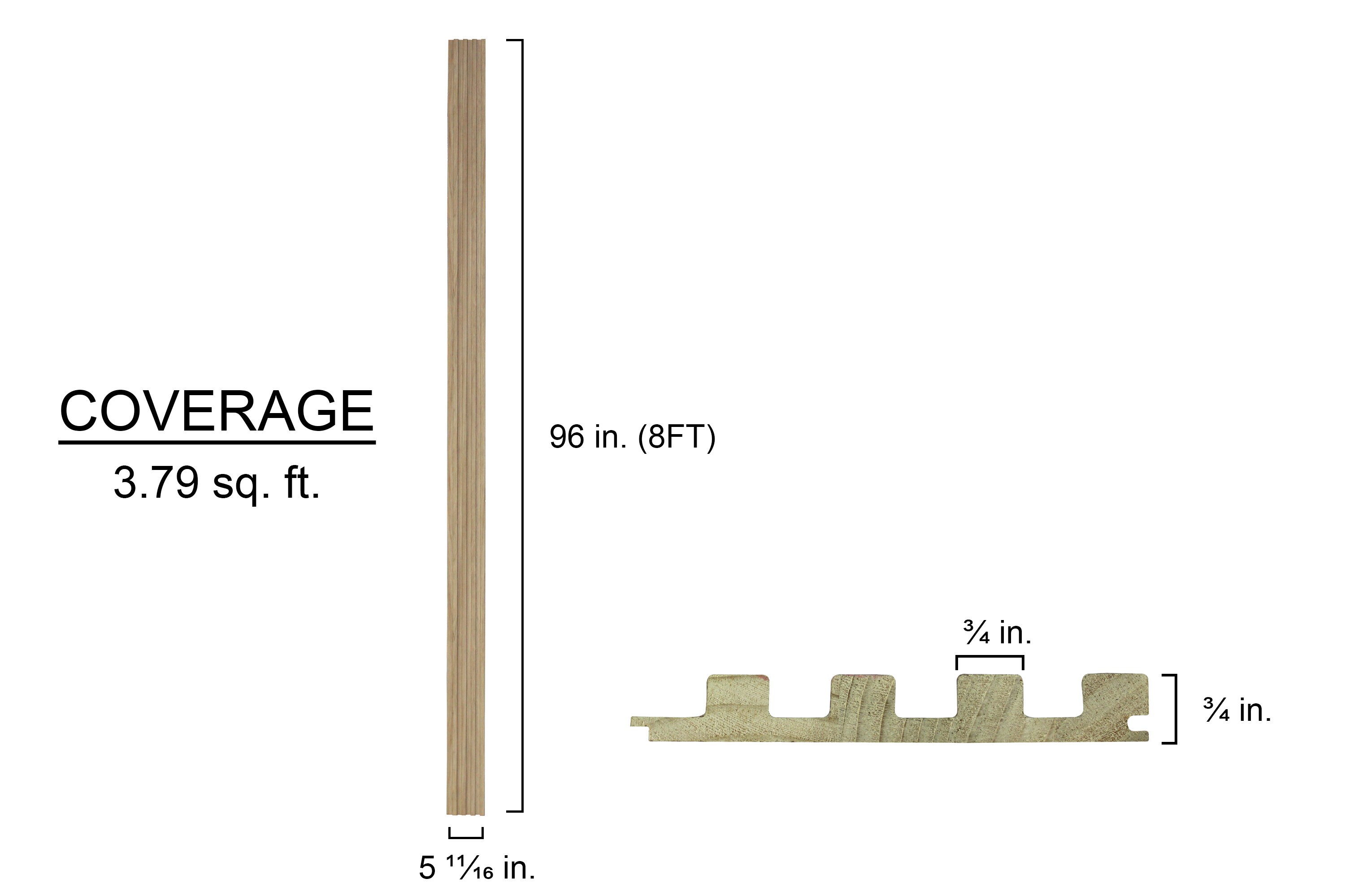 8FT Wall Panel 4 Grid Style Slat System chestnut, White Oak, Gray, Dark ...