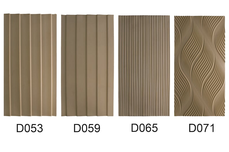 10FT Premium 3D Textured Flexible MDF Board - Embossed Wood Pulp Finish ...