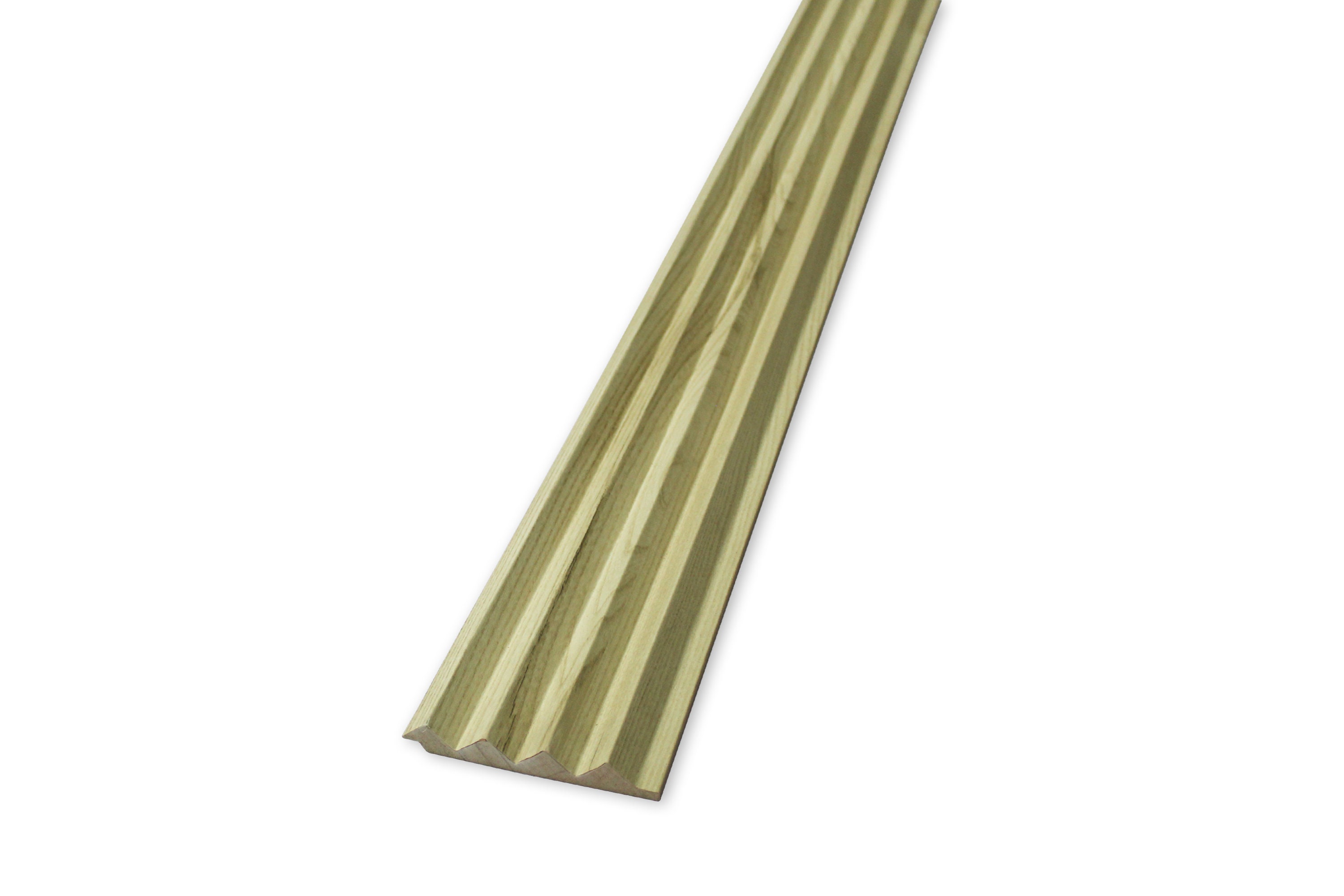 8FT Wall Panel 4 Triangle Slat System white Oak, Chestnut, Gray, White ...