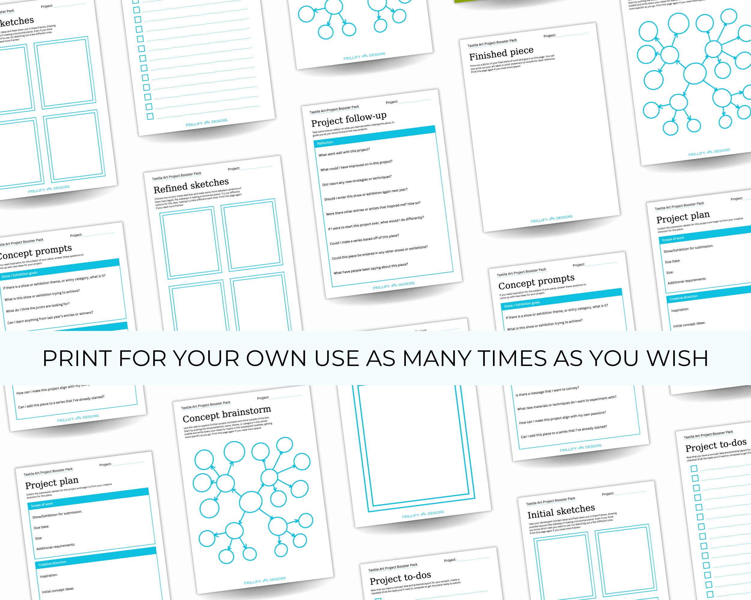 Project Booster Pack for Textile Artists | Printable Guide for Art ...