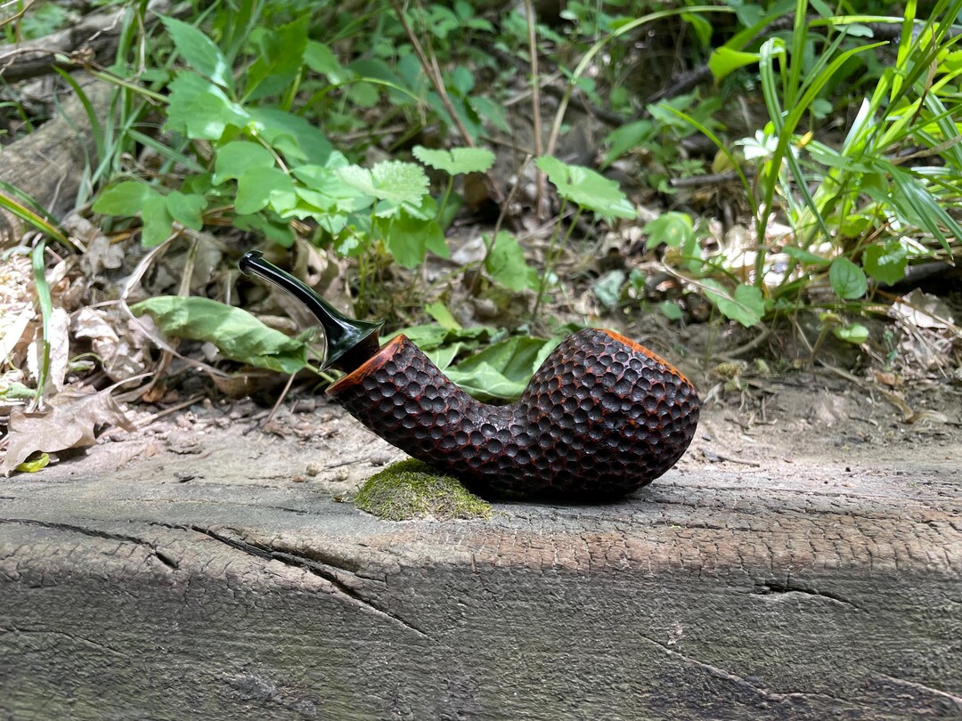 Freehand Rusticated Tobacco Pipe - Etsy