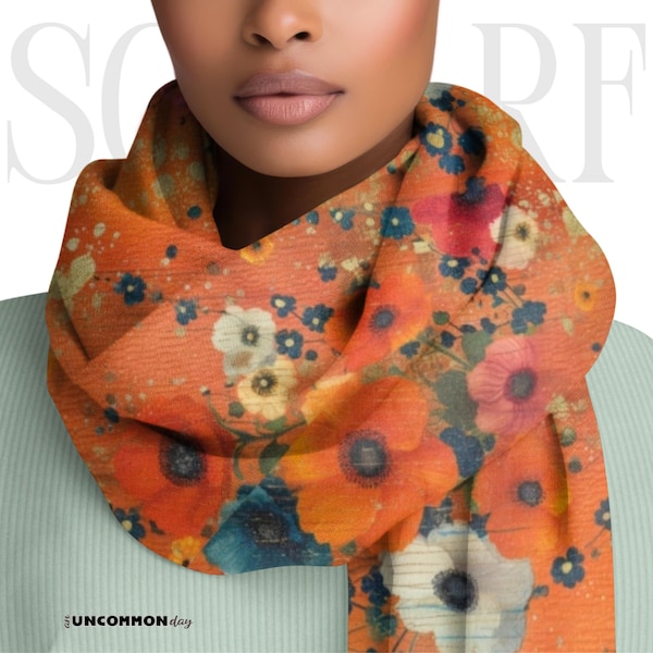 Burnt Orange Scarf - Etsy