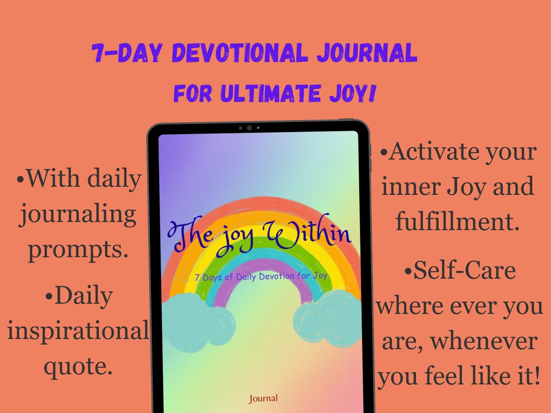 7-DAY Daily Devotional for Joy Journal for Devotion Selfcare - Etsy