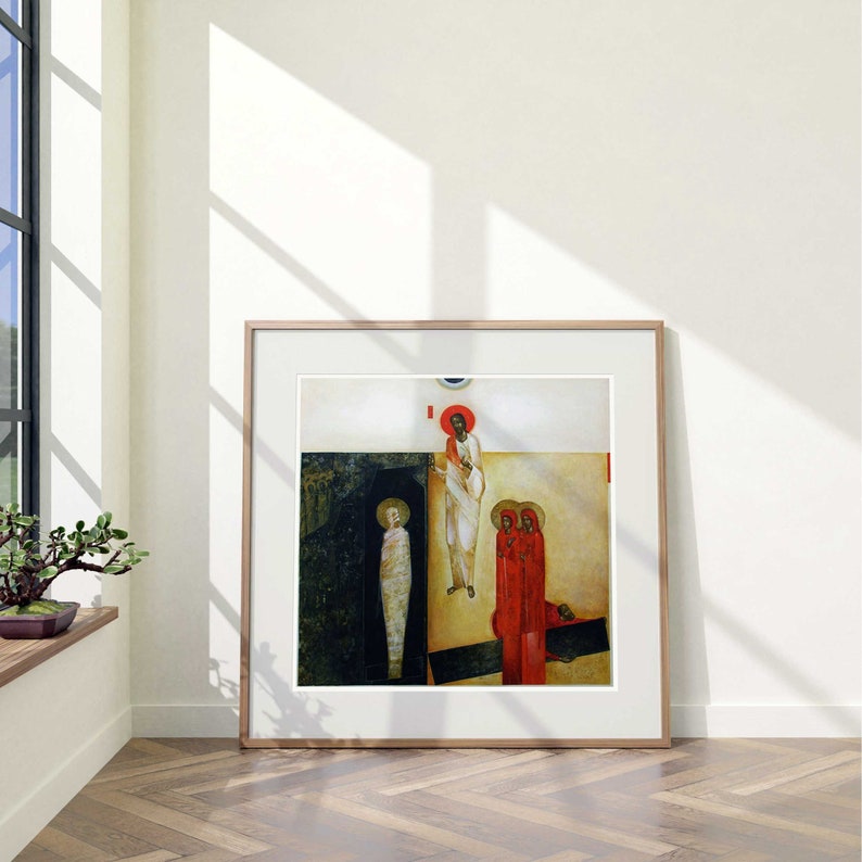 Resurrection of Lazarus Giclée Print, Modern Icon Art by Greta Lesko - Etsy