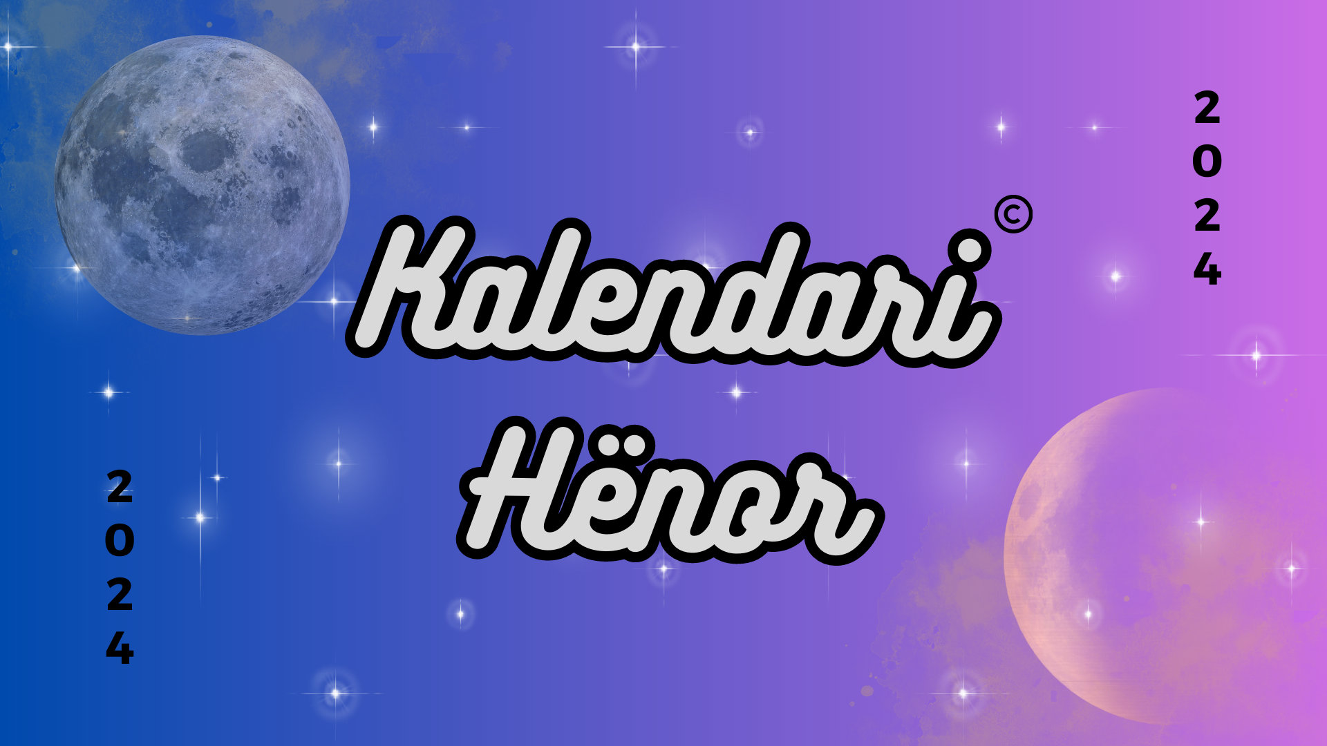 Moon Calendar 2024/ Lunar Calendar 2024 Albanian Version Kalendari ...