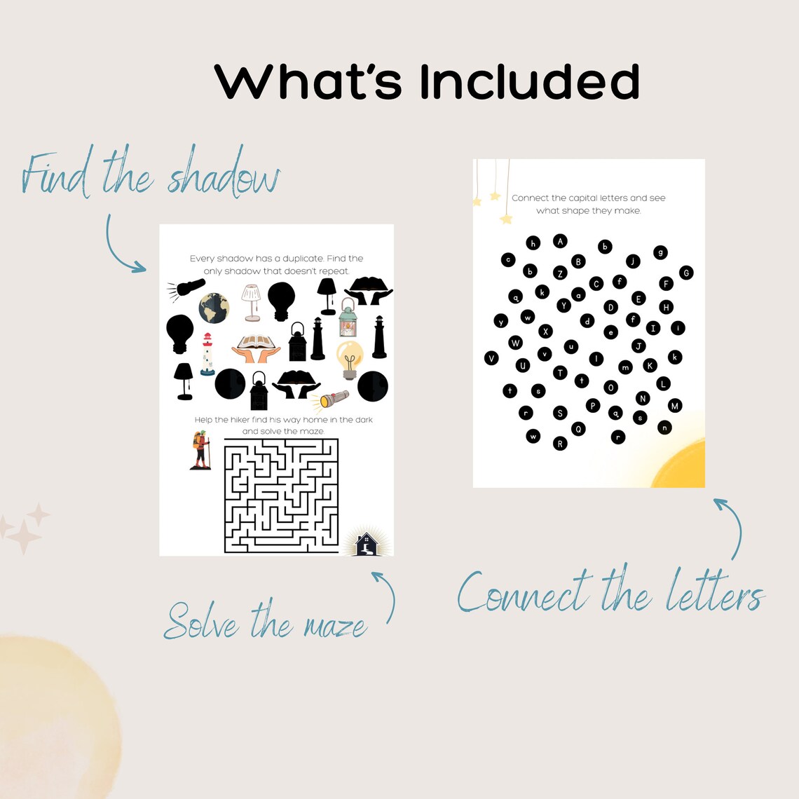 Jesus Light of the World Bible Activities Christian Children Worksheet ...