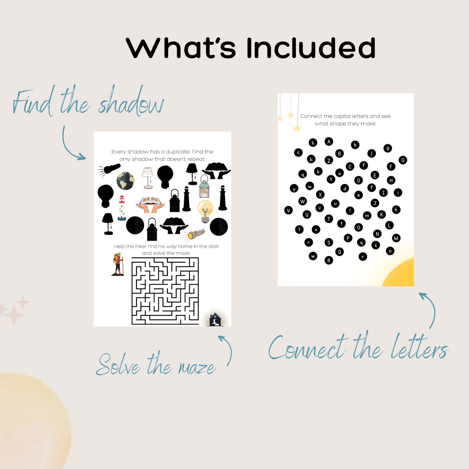 Jesus Light of the World Bible Activities Christian Children Worksheet ...