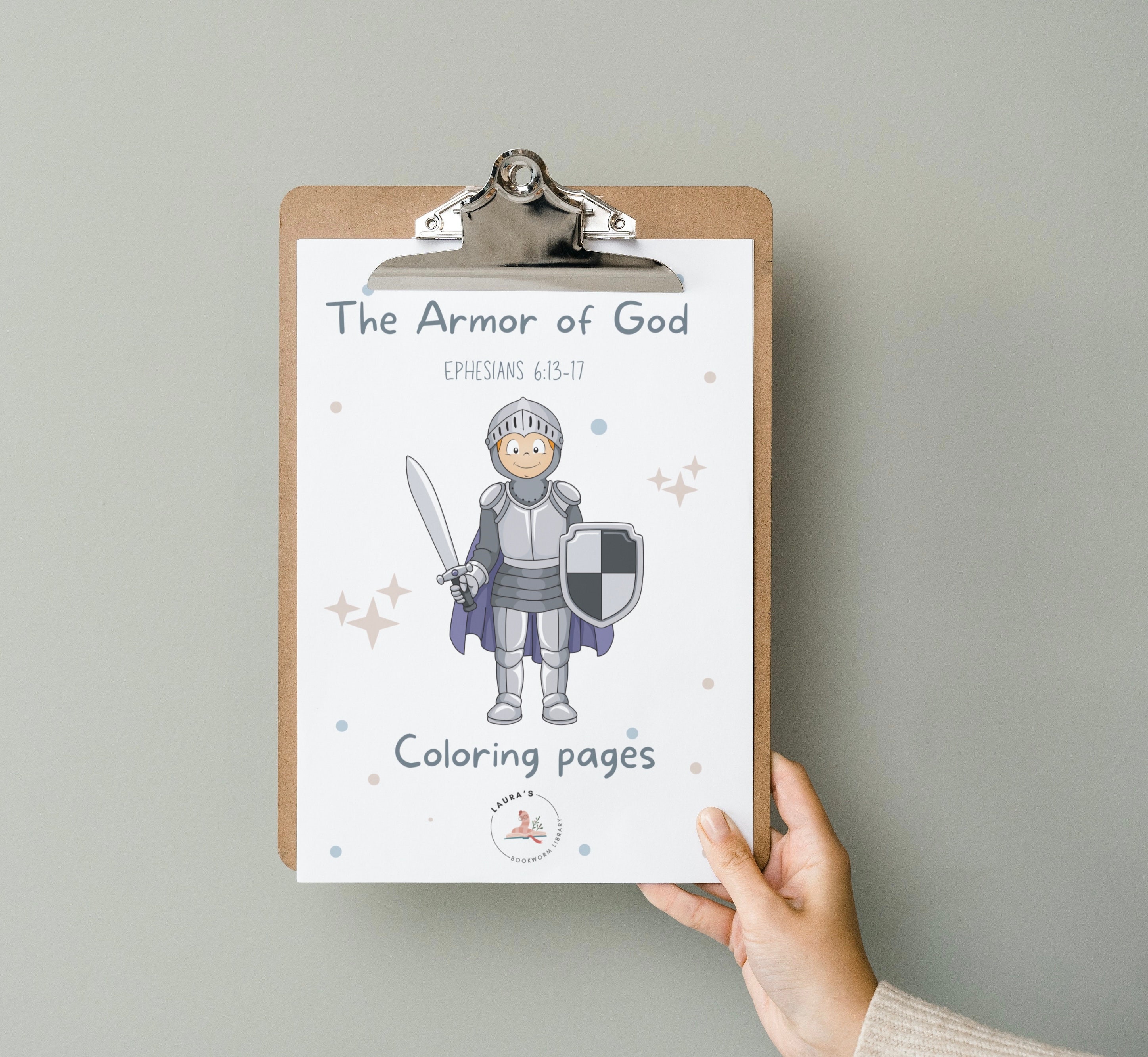 The Armor of God Bible Activity Coloring Pages Digital PDF Sunday ...