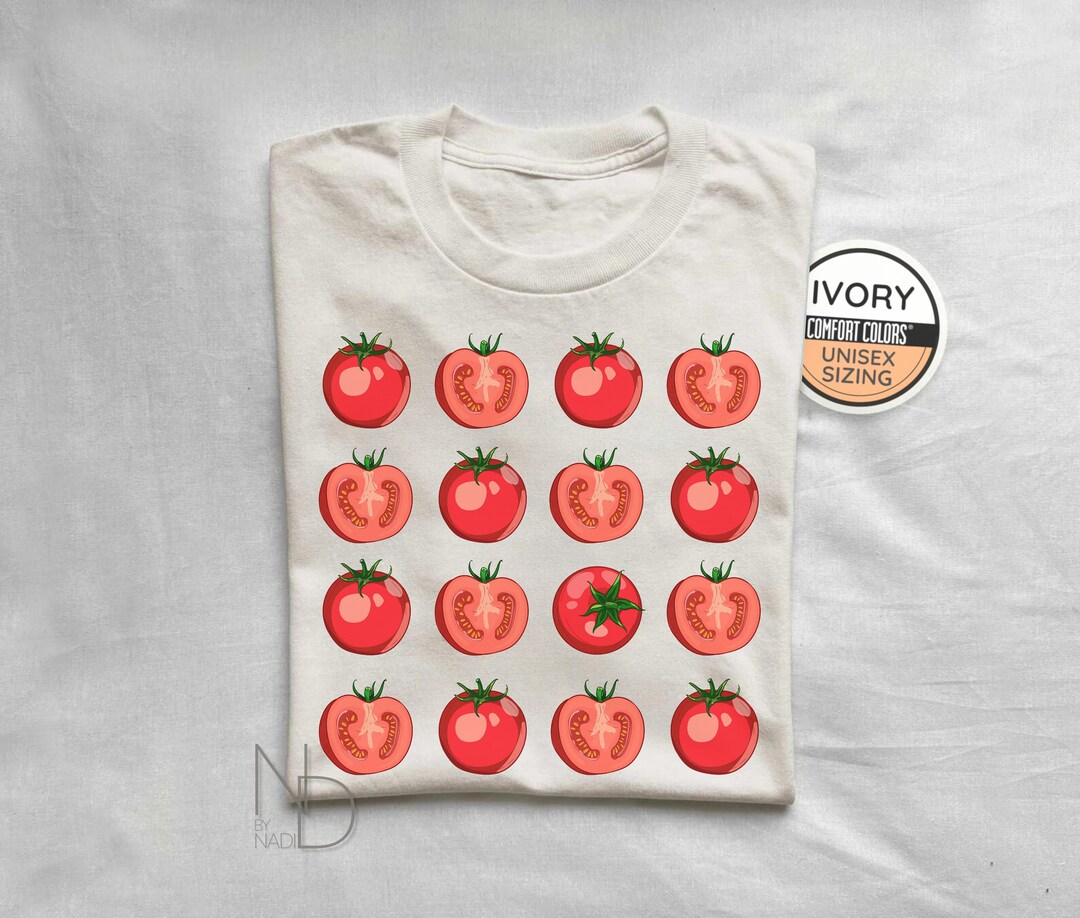 Tomato Shirt, Graphic Tee, Vegetable Shirt, Clothing Foodie Gardening ...