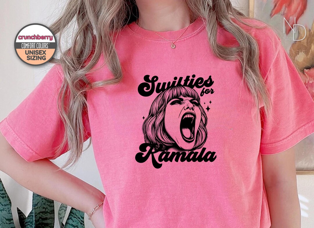 Swifties for Kamala Shirt, Gender-neutral Comfort Colors® 1717 Shirt - Etsy