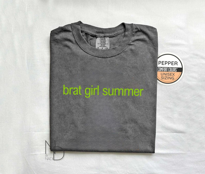 Brat Girl Summer Shirt, Brat Album Merch Shirt, Comfort Colors 1717 ...