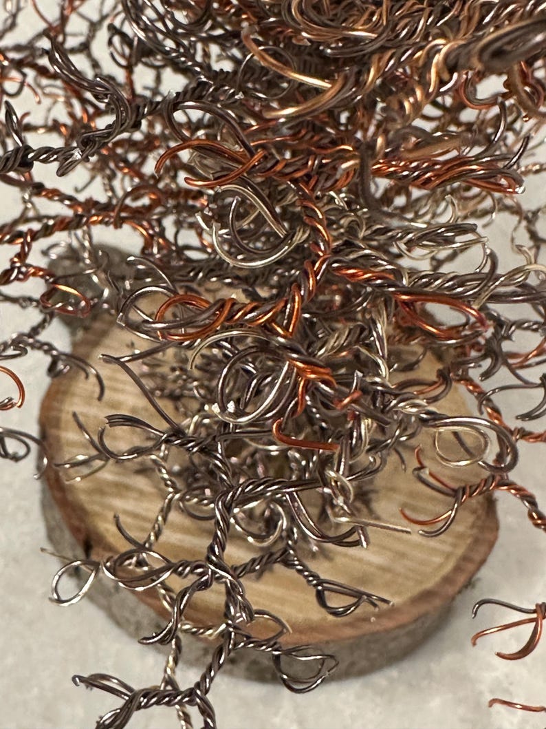Bronze KC Gold, Copper and Rust Aluminum Wire Hand Twisted Pine Tree - Etsy