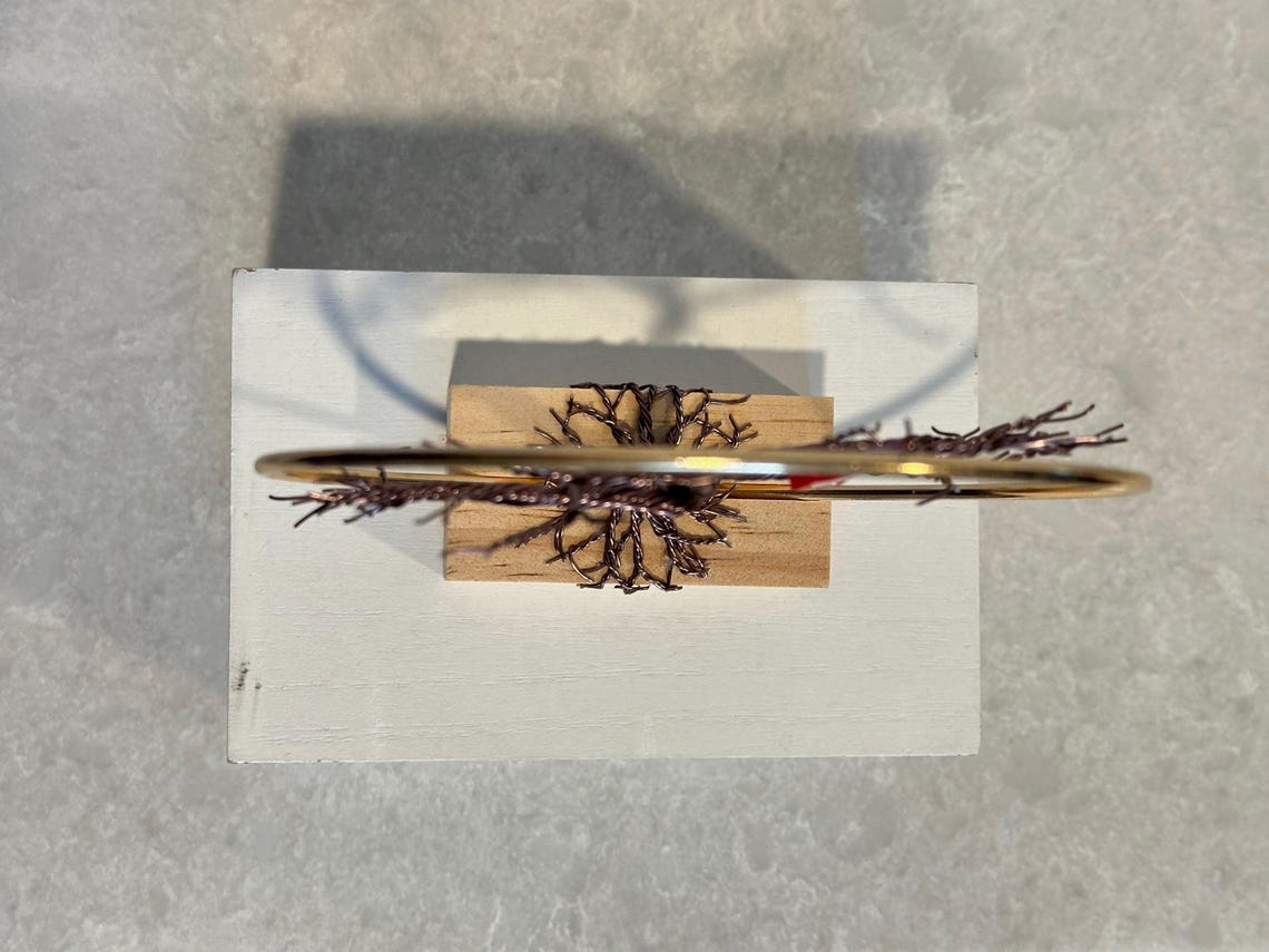 Cardinal Rembrance Tree Made From Bronze Aluminum Wire Mounted Inside 5 ...