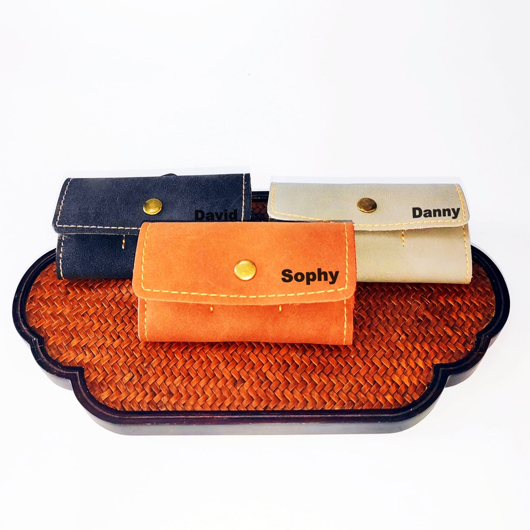 Custom Leather Guitar Pick Holder, Personalized Guitar Pick Case ...