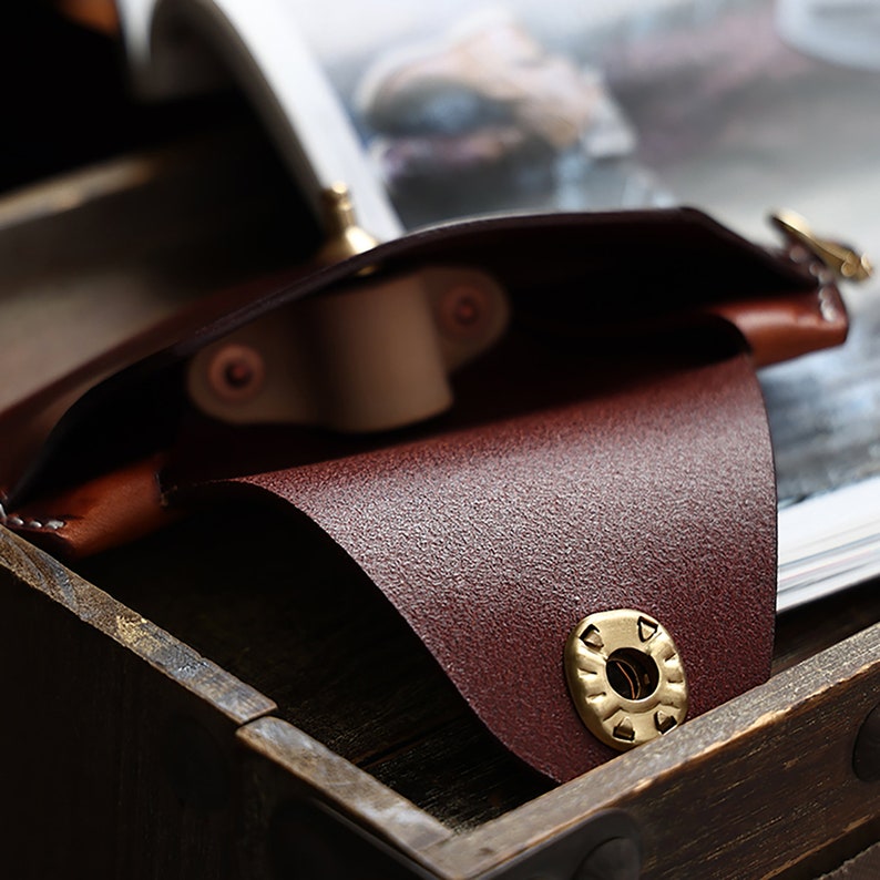 Personalized Leather Glasses Case, Brown Glasses Case, Engraved Case ...