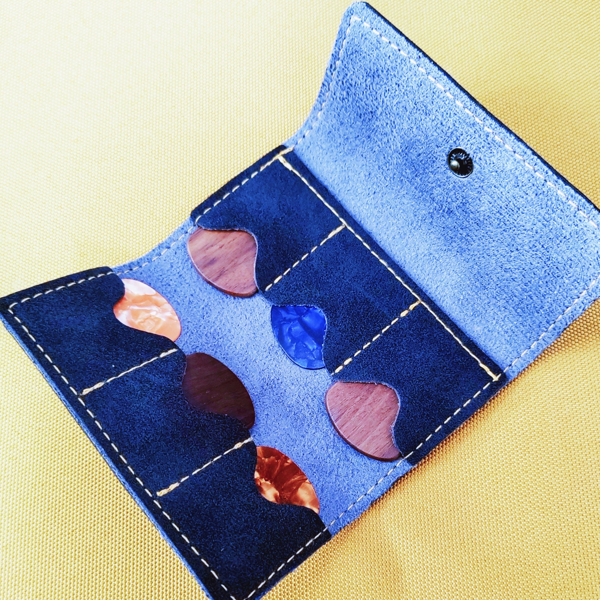 Custom Leather Guitar Pick Holder, Personalized Guitar Pick Case ...