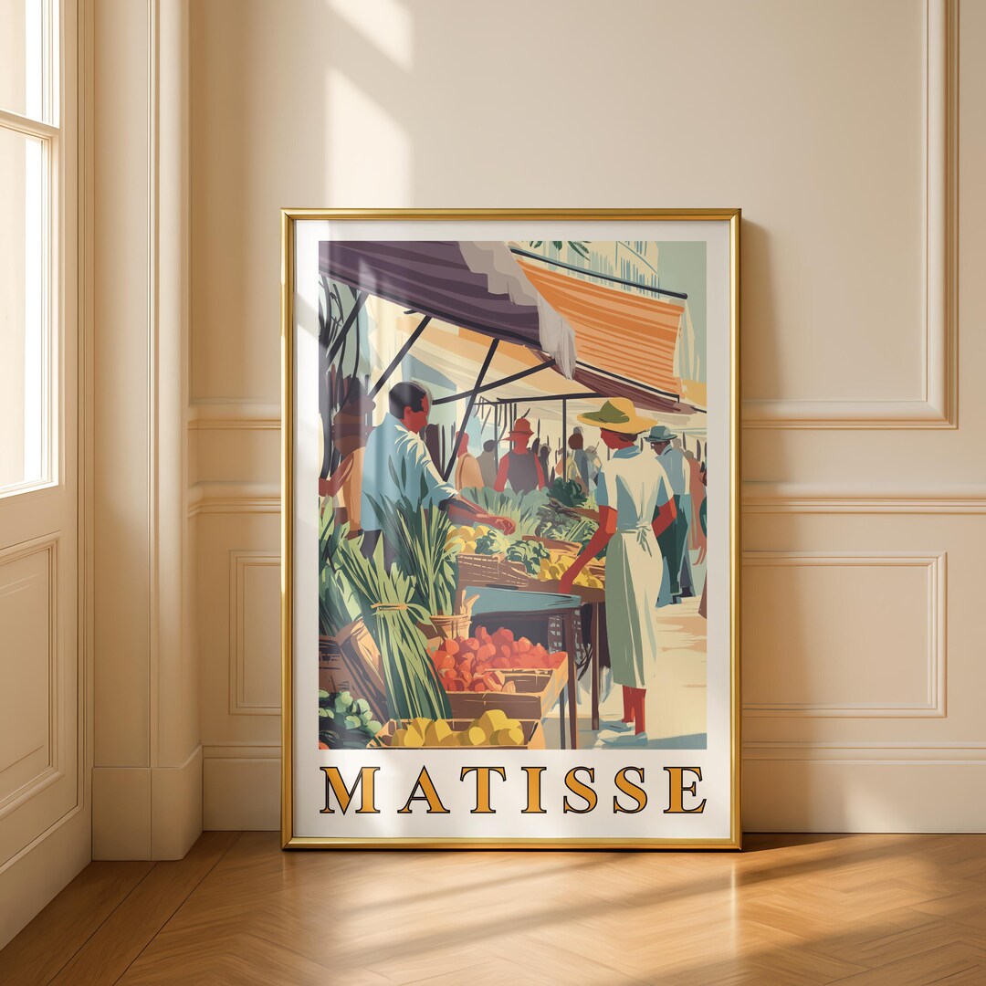 Matisse Exhibition Poster, Modern Abstract Wall Art, Colourful Cut Out ...