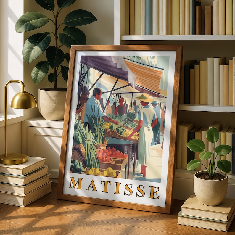 Matisse Exhibition Poster, Modern Abstract Wall Art, Colourful Cut Out ...