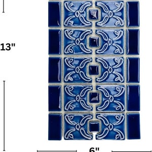 Tenedos Florencia Blueberry Glossy Porcelain Border Pool Wall and Floor ...