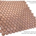 Penny Round Stainless Steel Mosaic Tile on Mesh Mounted Sheet - Etsy