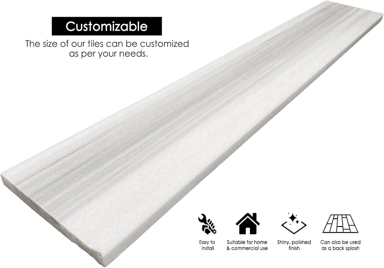 Exclusive Marmara Equator Door Floor Transition Threshold marble Saddle ...