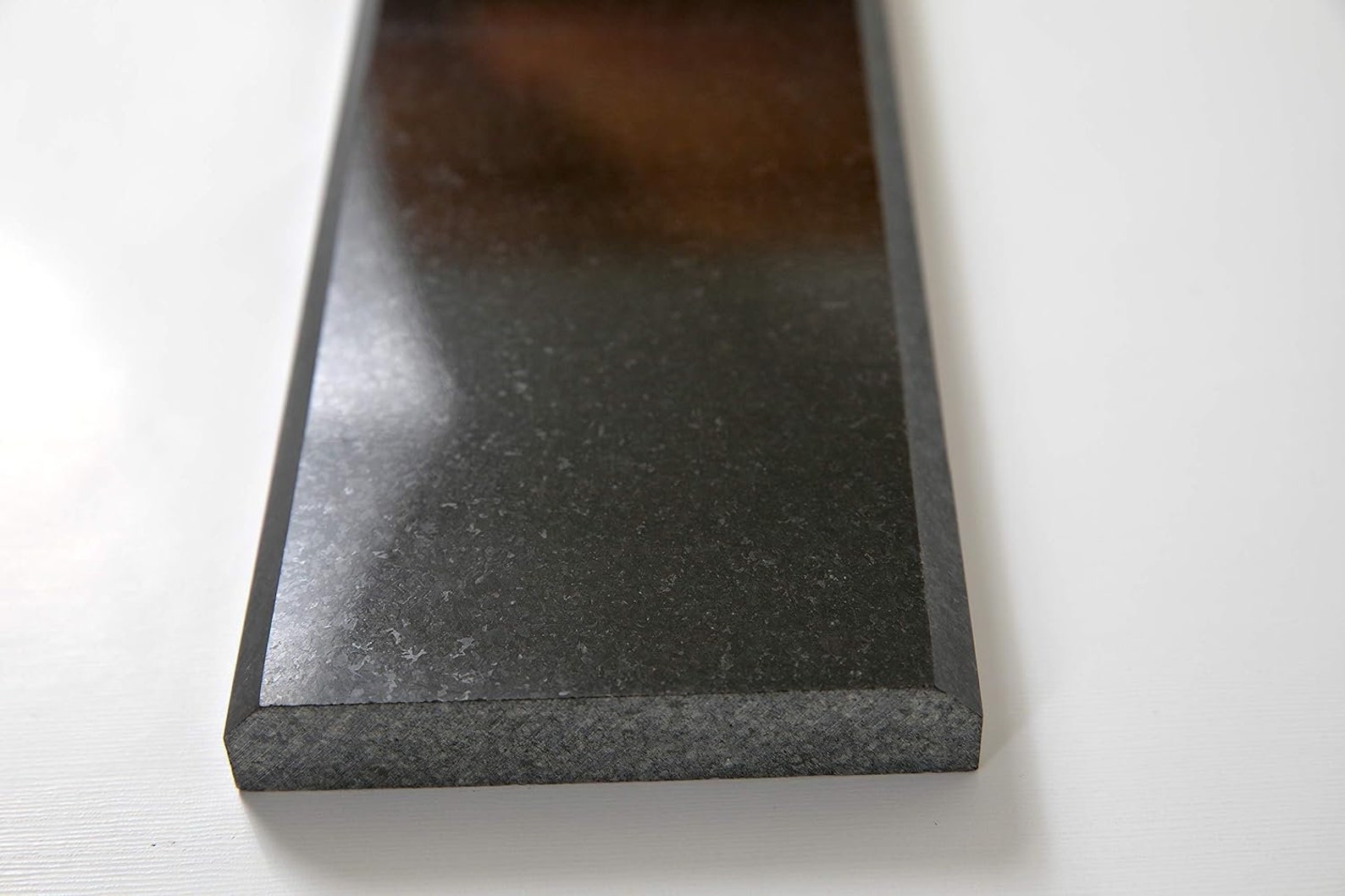Quartz Pure Black Stone Threshold 36" X 4" Two Sides Beveled Polished ...