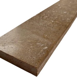 Dark Brown Noce Travertine Threshold Stone (marble Saddle) (6'' X 36 ...