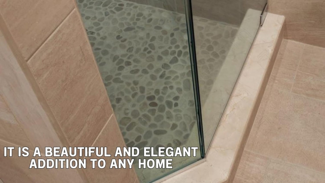 Threshold Shower Curb Custom Cut Size Crema Beige Engineered Marble ...