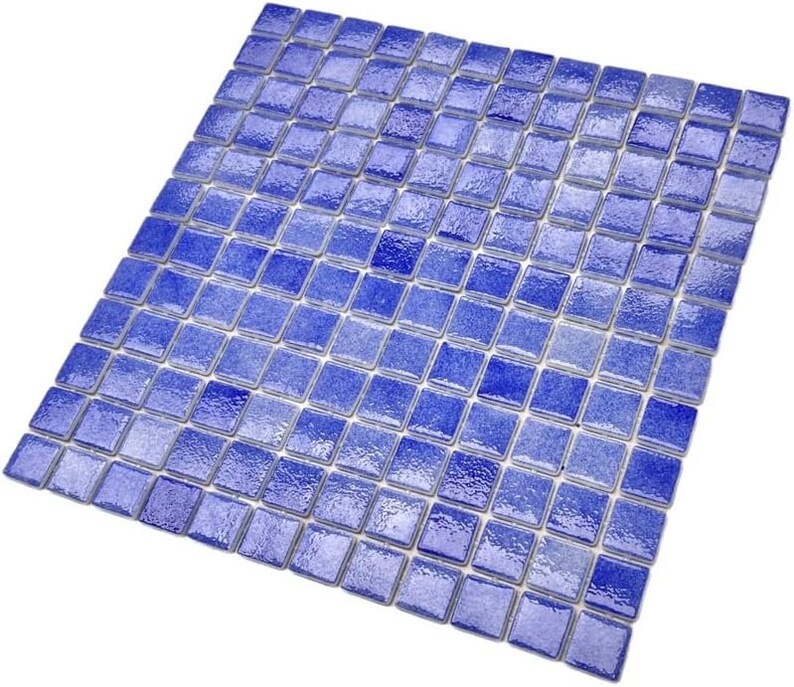 Blue Recycled Glass Mosaic Tile, Pool/wall Backsplash (sample) - Etsy