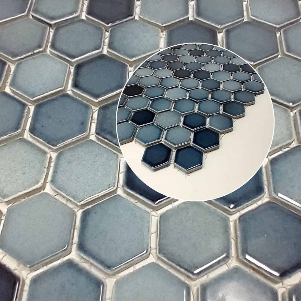 Carrara Marble Tile Hexagon 1 Inch Italian Marble Grey White Honeycomb ...