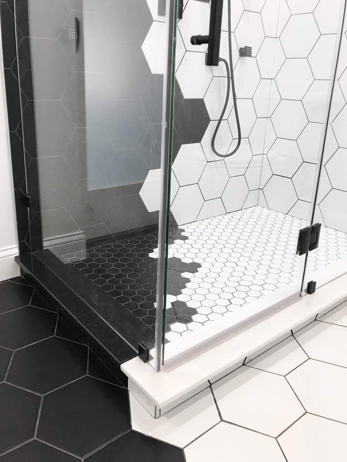 Quartz Pure Black Stone Threshold 36" X 4" Two Sides Beveled Polished ...