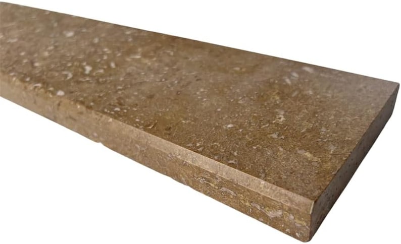 Dark Brown Noce Travertine Threshold Stone (marble Saddle) (6'' X 36 ...