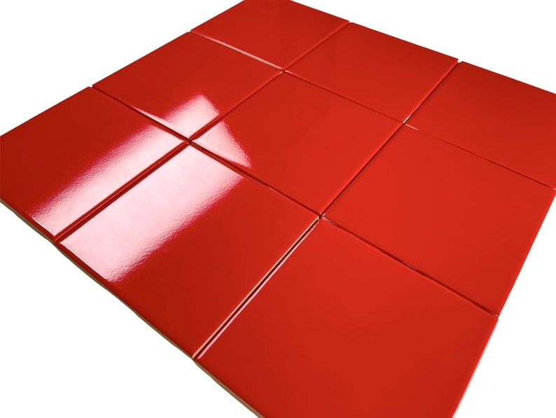 4 in Ceramic Tile 4.25 Inch Gloss (shinny) 4 1/4" Box of 10 Piece for ...