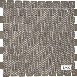 Ultramarine Blue Water Splash Effect 1x1 Brick Pattern 1 Inch Porcelain ...