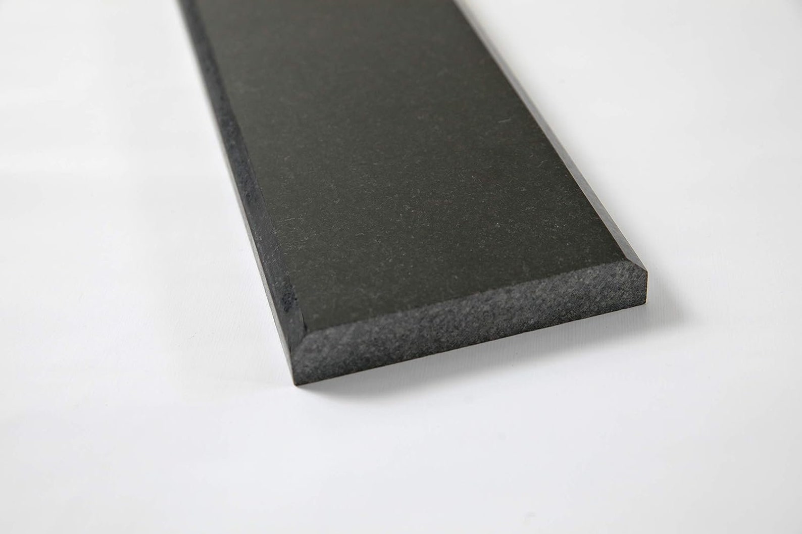 Quartz Pure Black Stone Threshold 36" X 4" Two Sides Beveled Polished ...